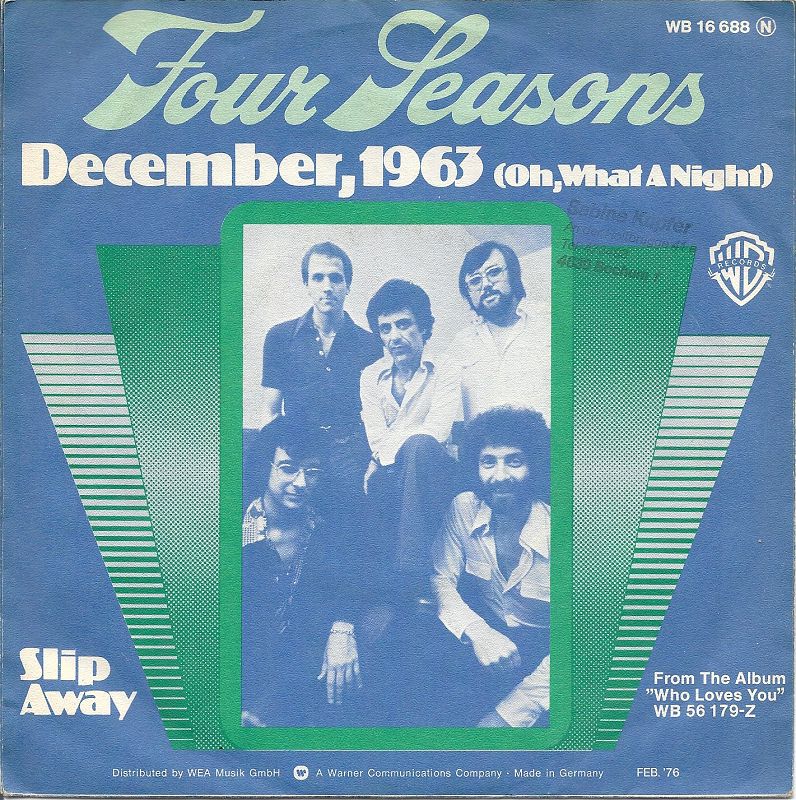 The Four Seasons – December, 1963 (Oh, What a Night) – PowerPop… An ...