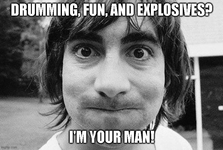 Keith Moon Meme Keith Moon's Epic Drum Fills And Antics